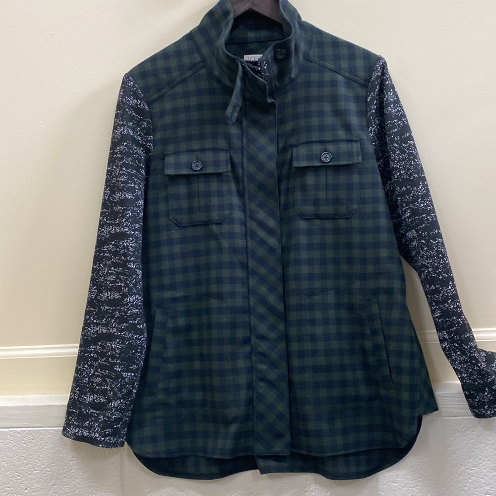 Logo S Plaid Checked Jacket - Gem
